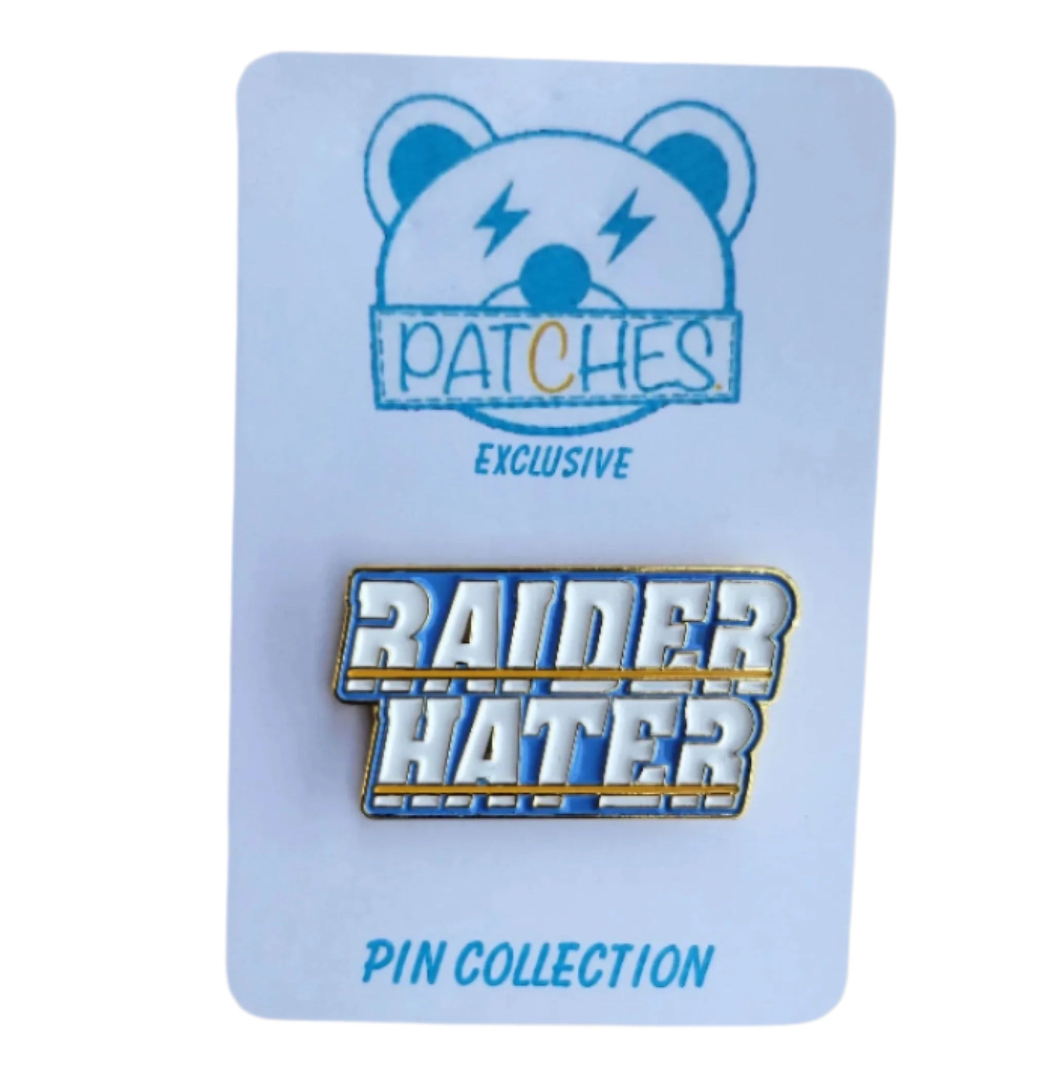 Pin Series 20: RaiderHater Powder Blue – OsitoPatches